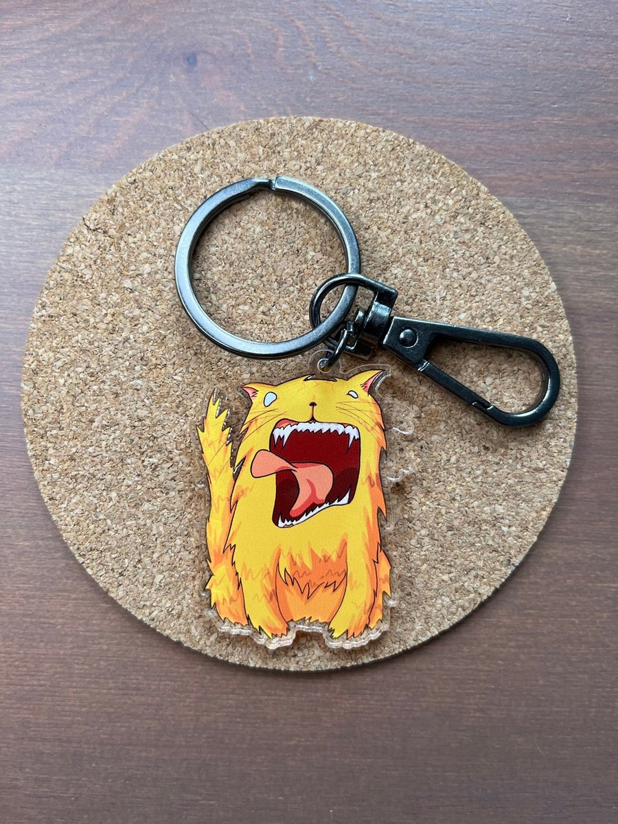 Feral cat keychain - Folksy