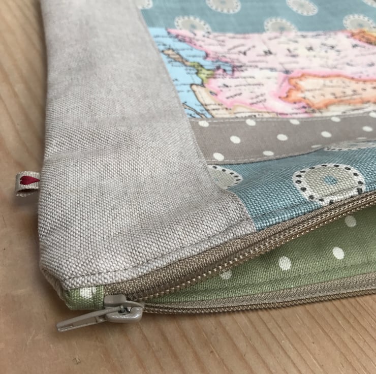 Large zip pouch iPad case organiser - Folksy