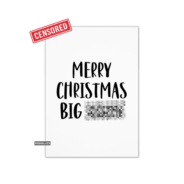 Funny Rude Joke Christmas Card - Novelty Banter... - Folksy