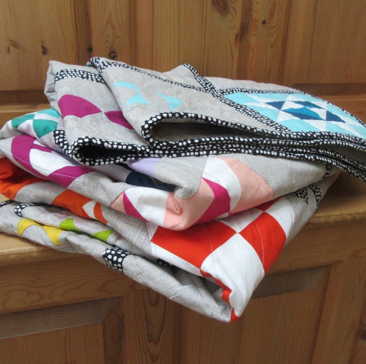 Colourful Patchwork Throw - Folksy