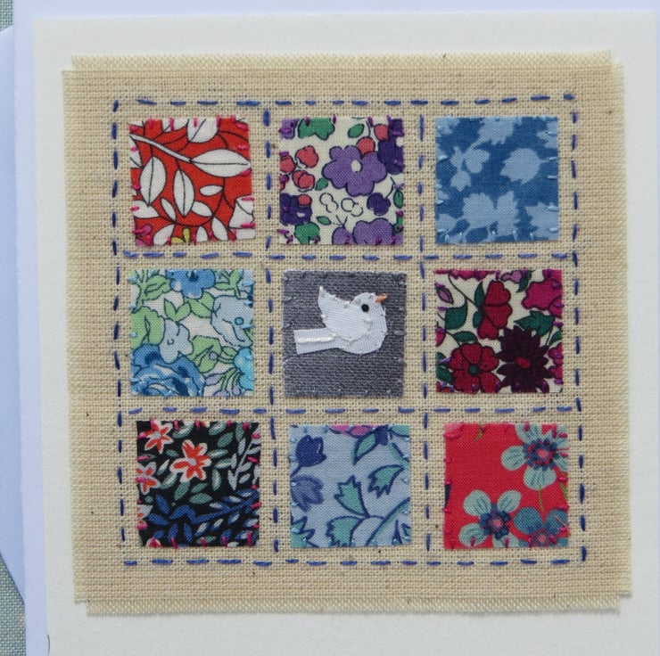 Little Dove Patchwork, sweet little hand-stitch... - Folksy