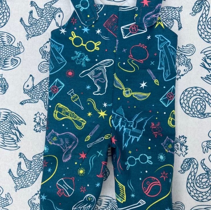 Harry Potter fabric dungarees for Baby Born - Folksy