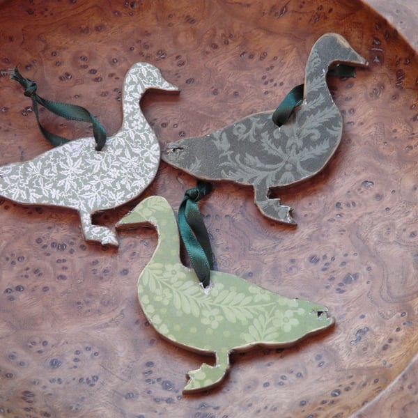 Vintage style ,Handmade Duck Decorations - Folksy