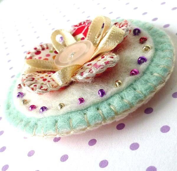 Spring Flower Brooch - Folksy