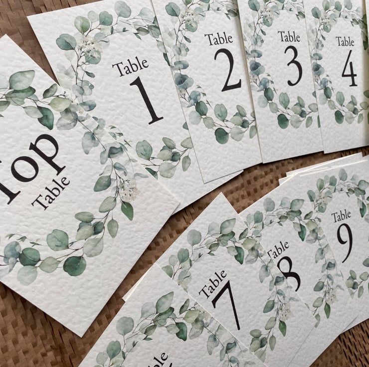 Eucalyptus greenery wreath foliage TABLE NUMBER... - Folksy