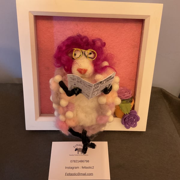 Needle Felted Character Sheep - Folksy