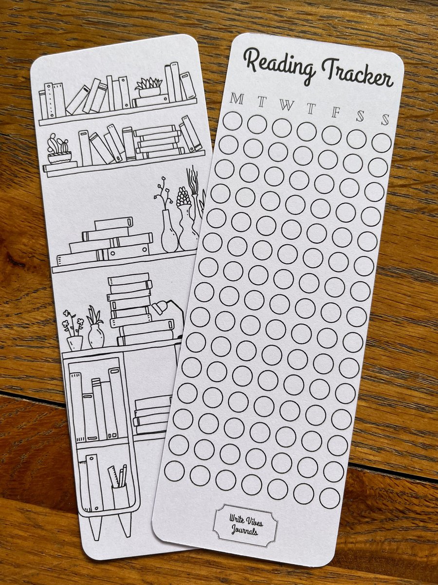 Bookmark with Reading Tracker, Colour your Book... - Folksy