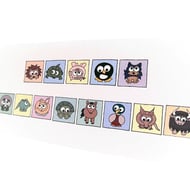 Cryptic Happy Birthday Card - cute animals spel... - Folksy