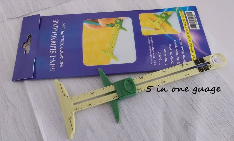 Five in one Sliding Gauge - Folksy