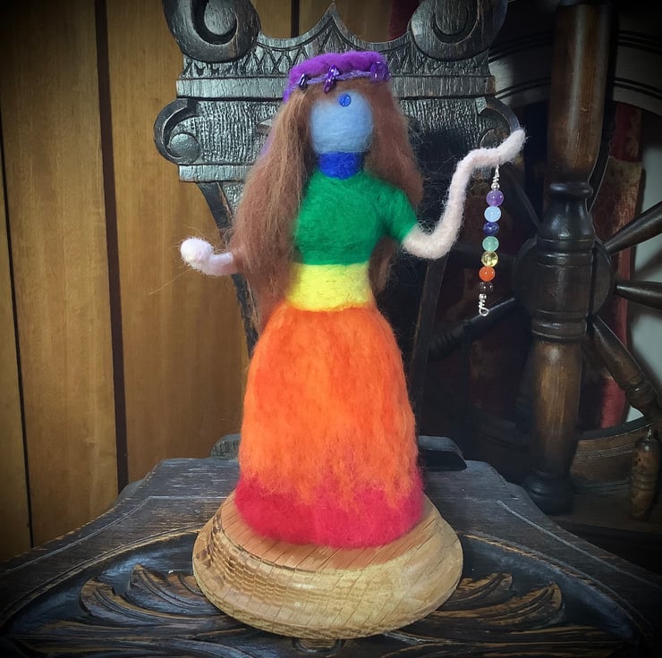 Needle Felted Chakra Mother-of-All - Folksy