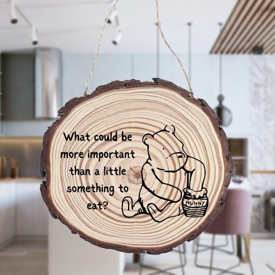 Winnie The Pooh Sign - Pooh Bear Kitchen Decor ... - Folksy