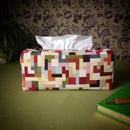 Rectangle Tissue Box Cover - Multi Colour Pixel... - Folksy