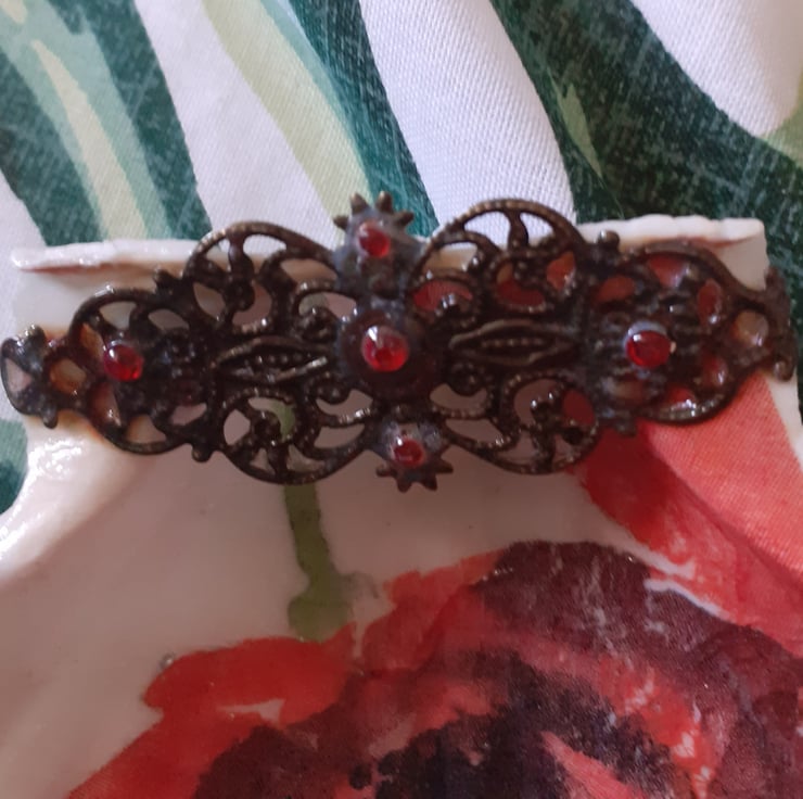 Decoupaged Poppy Flower Scallop Shell trinket d... - Folksy