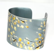 Winter Blossom cuff - Folksy