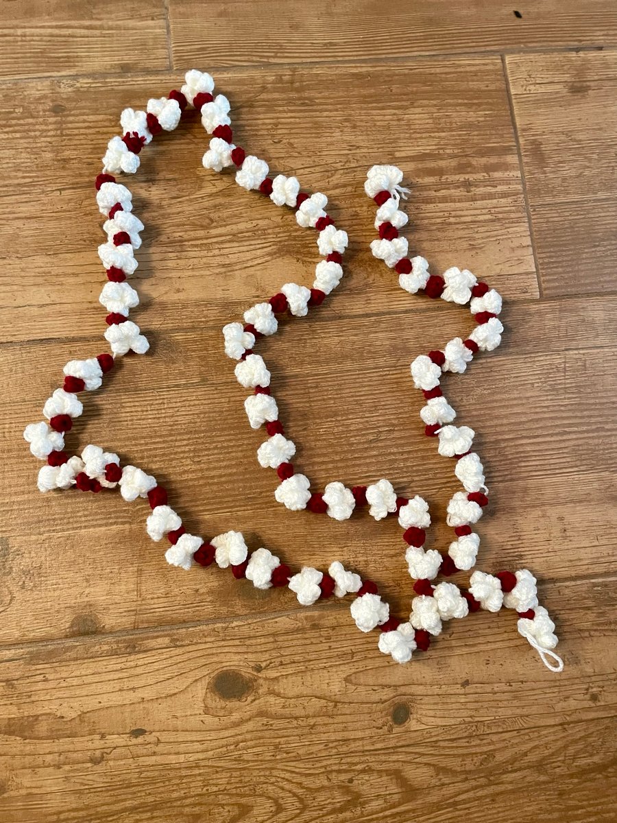 Christmas Popcorn & Cranberry Garland, Chri... - Folksy