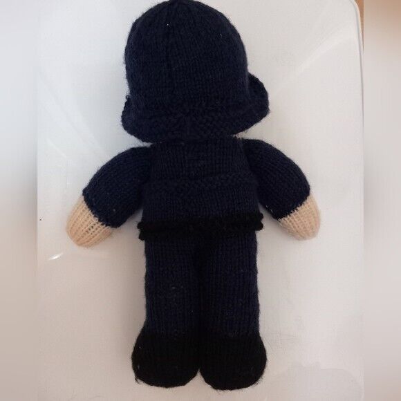 policeman knitted bear doll brand new - Folksy