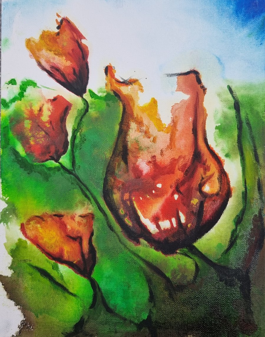 Abstract Tulips - Folksy