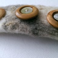 Natural Wool Hair Clip - Folksy