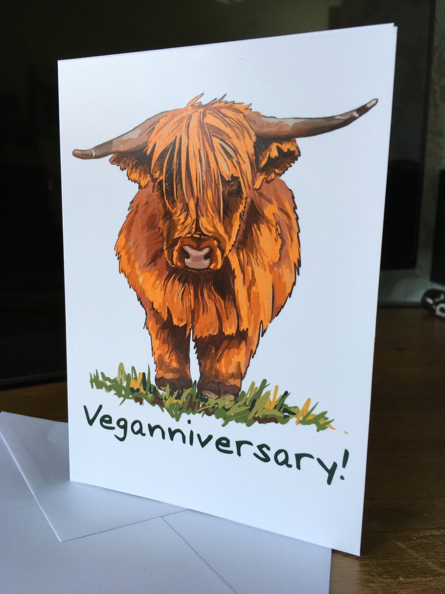 Veganniversary Card - Folksy