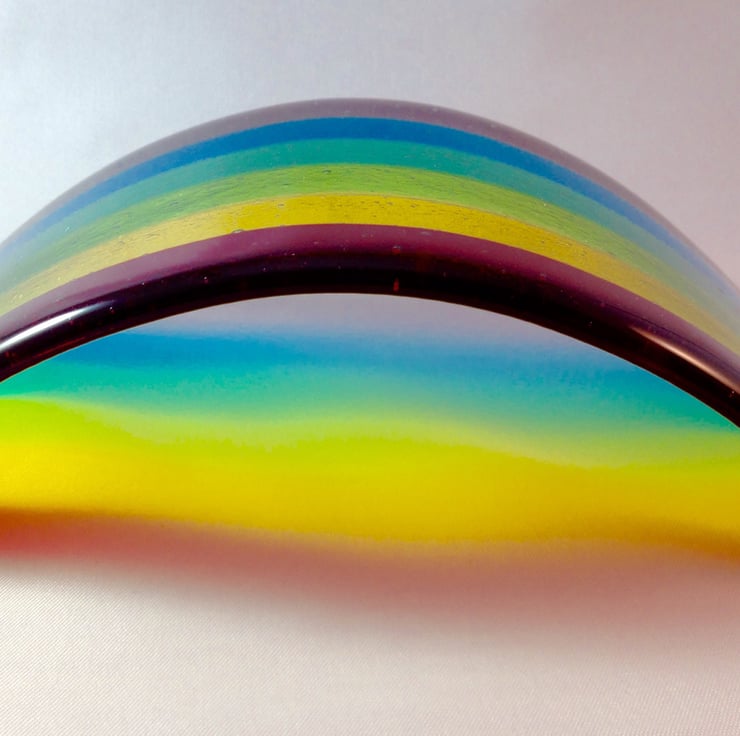 Fused Glass Rainbow Arc - Folksy