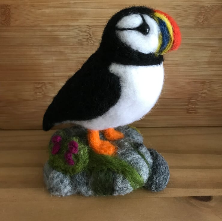 Needle Felted Puffin - Folksy