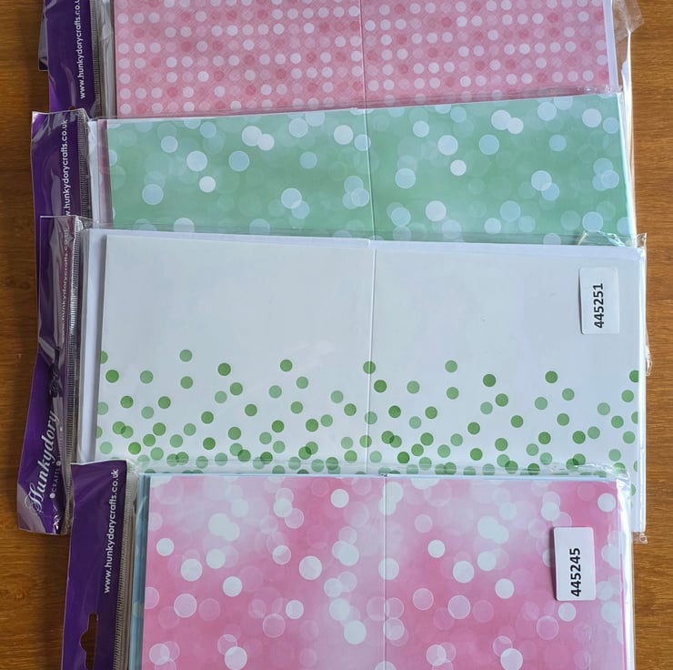 Printed Hunkydory Blank Cards - Folksy