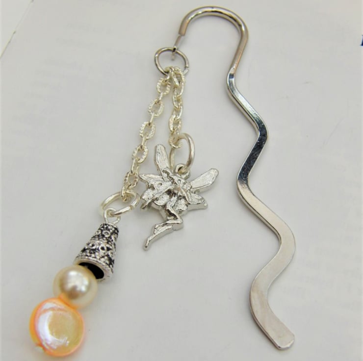 Beaded Bookmark with Pearl And Mother of Pearl ... - Folksy