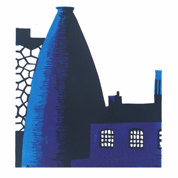 Smithfield Pottery Original Linocut - Folksy