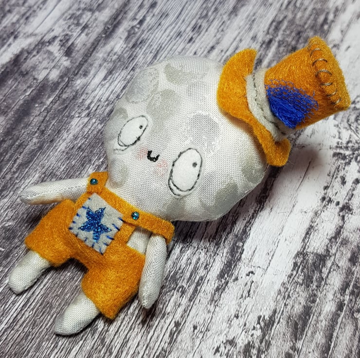 Miniature Moon Doll, Copernicus - Folksy