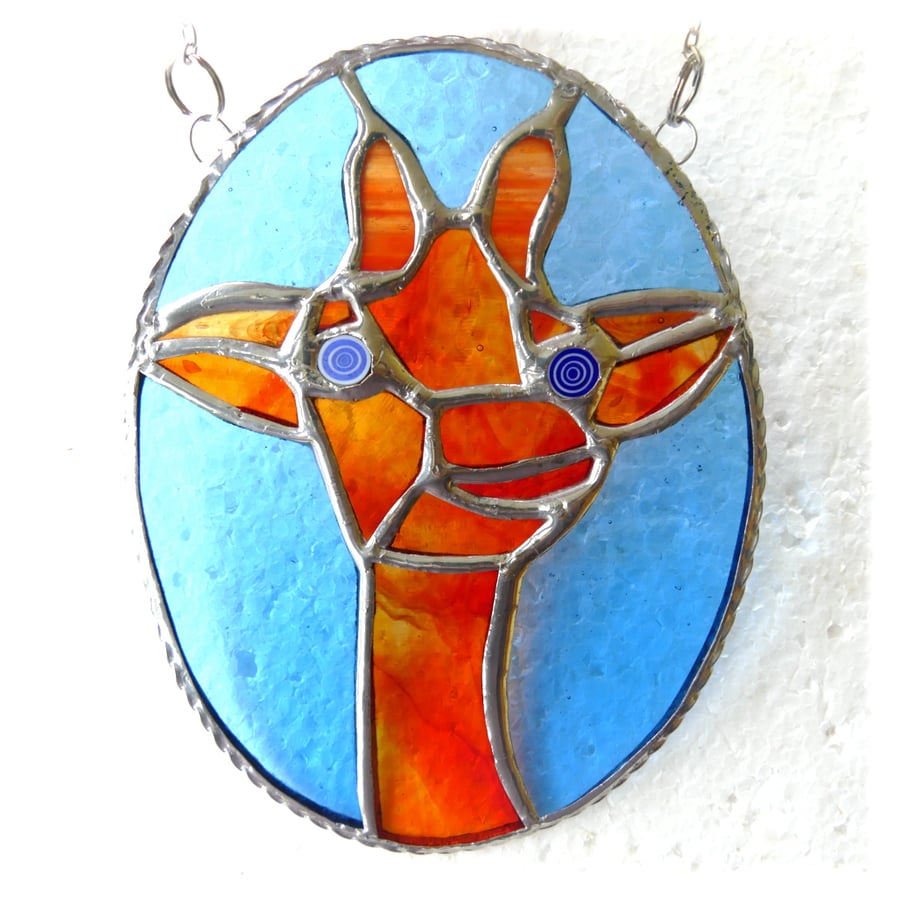Giraffe Suncatcher Stained Glass 013 - Folksy