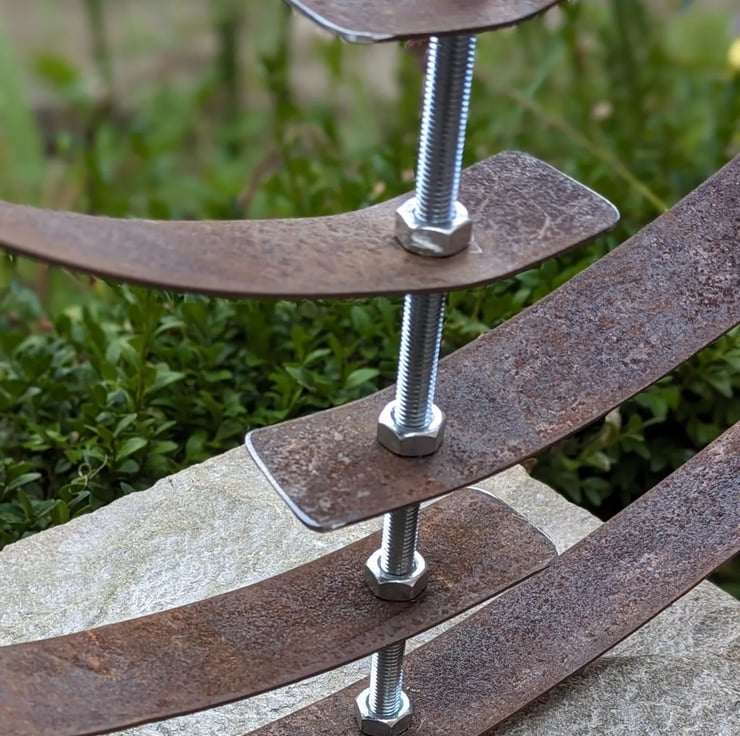 Whiskey Barrel Hoop Garden Art - Folksy