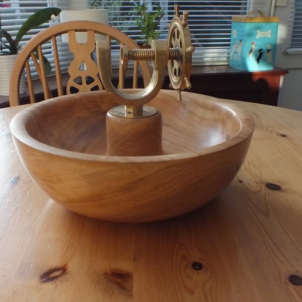 Cherry nutcracker bowl - Folksy