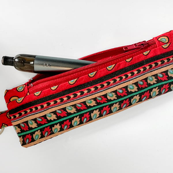 Handmade Vape Holder with Key Ring, Upcycled Fa... - Folksy