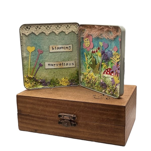 Handmade Home Decor Gift Wildflower Picture Hap... - Folksy