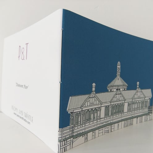 Handmade notebook - Dunoon Pier, Scotland in de... - Folksy