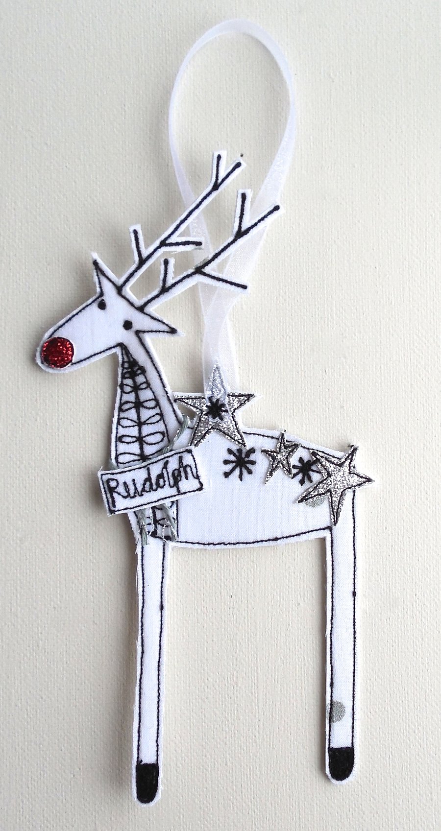 Rudolph with Legs Christmas Decoration - Folksy