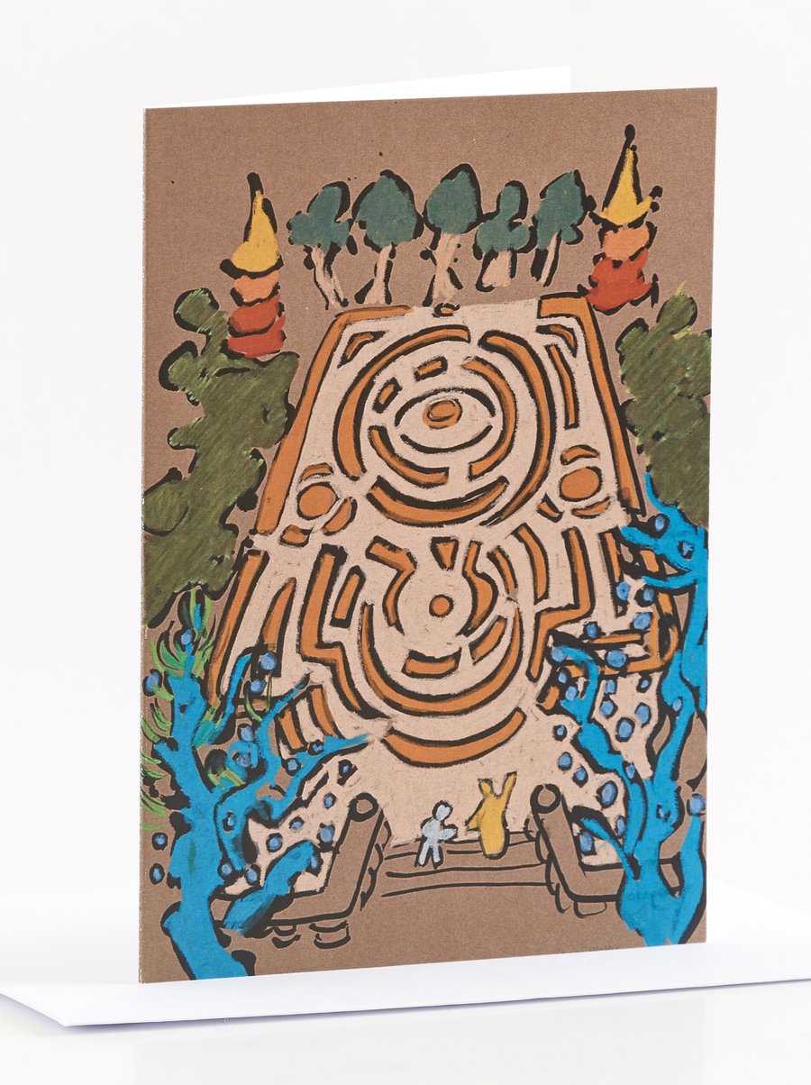 Labyrinth Card - Folksy