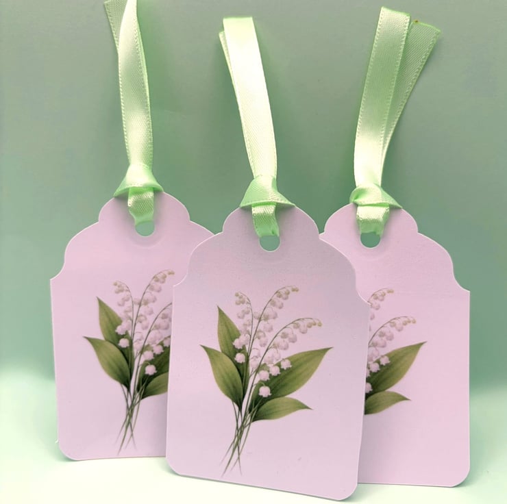 Lily of the Valley Gift Tags - Botanical Floral... - Folksy