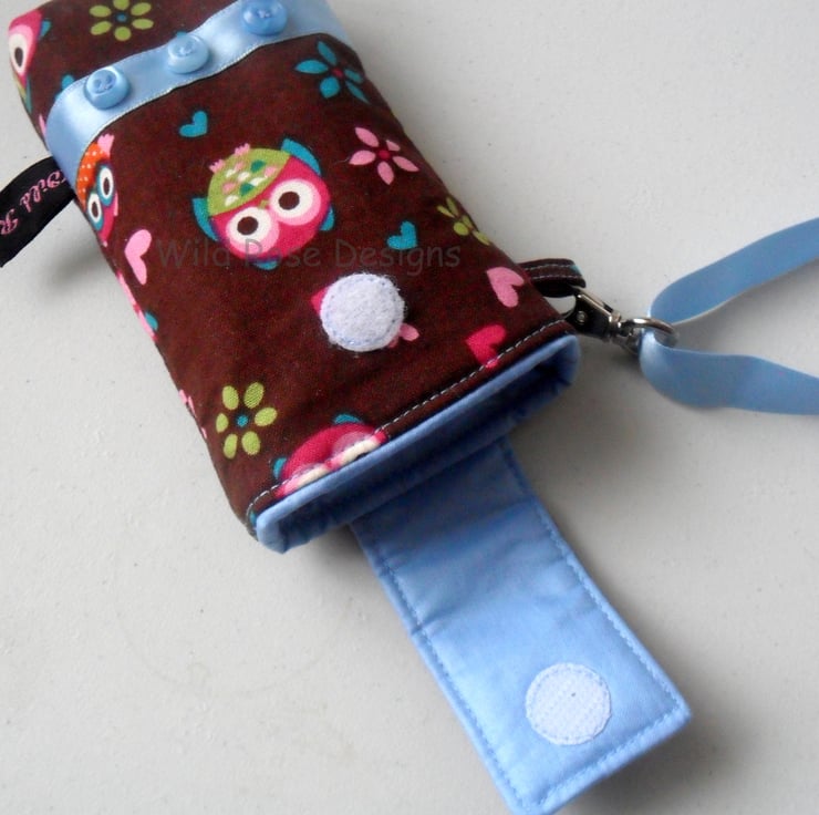 Camera Case in a cute owl fabric - Reduced pri... - Folksy