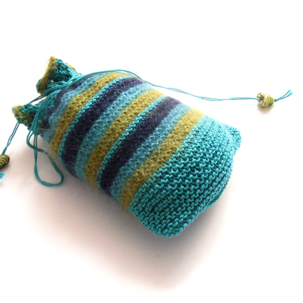 Pretty Blue drawstring bag - Folksy