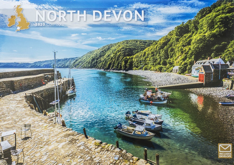 2023 A4 Wall Calendar North Devon English Briti... - Folksy