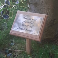 Dedication Memorial Tree Marker Engraved Memori... - Folksy