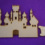 MDF Fairytale Castle G 15cm - Laser cut wooden ... - Folksy