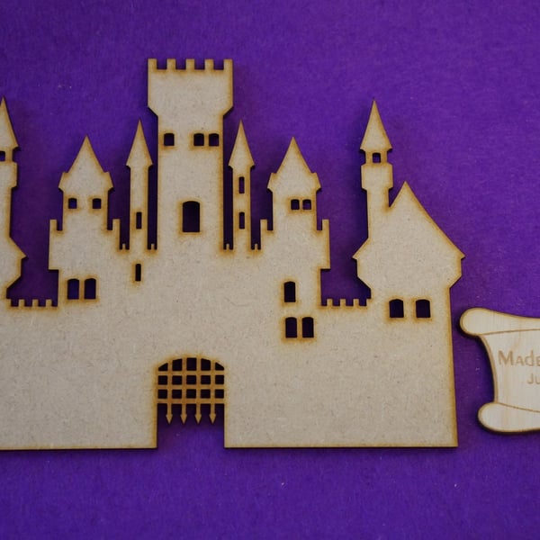 MDF Fairytale Castle G 15cm - Laser cut wooden ... - Folksy