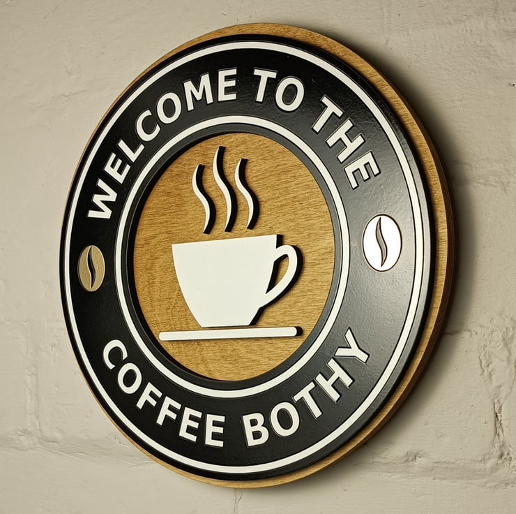 Personalised Coffee shop vintage logo sign - Folksy