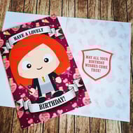 Harry Potter Ginny Weasley design birthday card... - Folksy