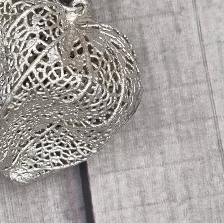 Real skeletal Physalis husk preserved in silver... - Folksy