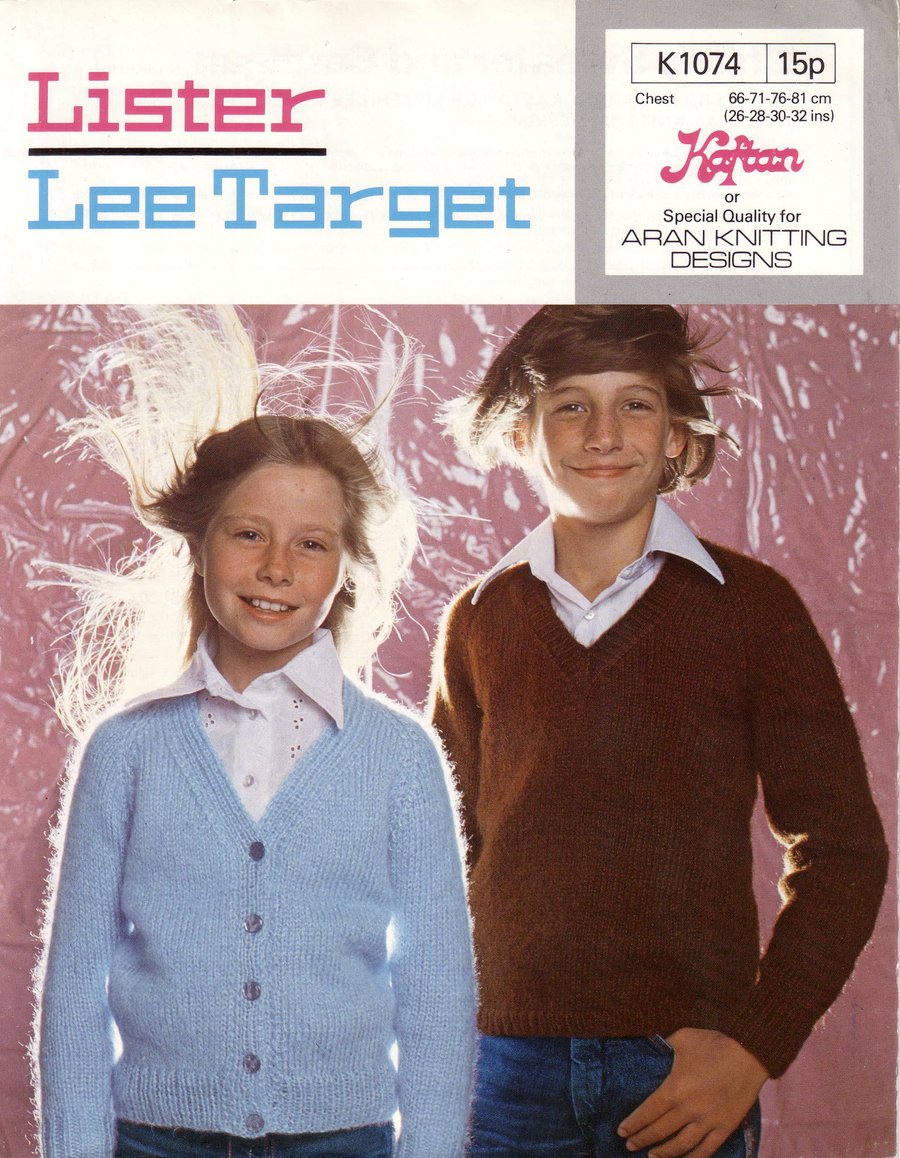 Vintage Knitting Pattern K1074: from Lister Lee... - Folksy