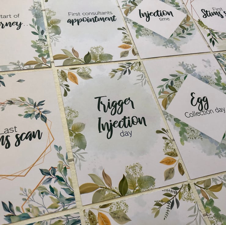Botanical IVF Milestone Cards, IUI Milestone Ca... - Folksy