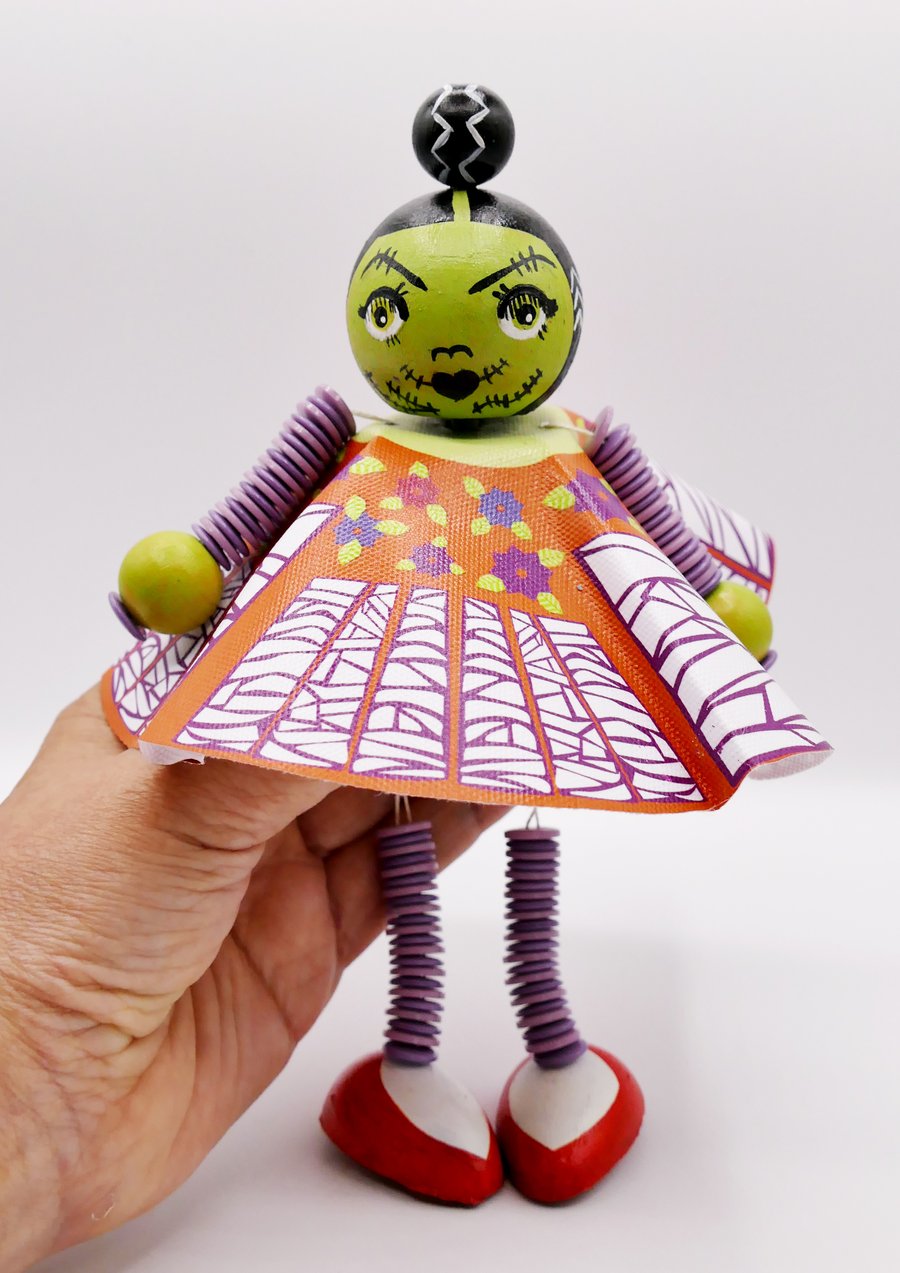 Flonky the Bride Wooden Doll Limited Edition - Folksy